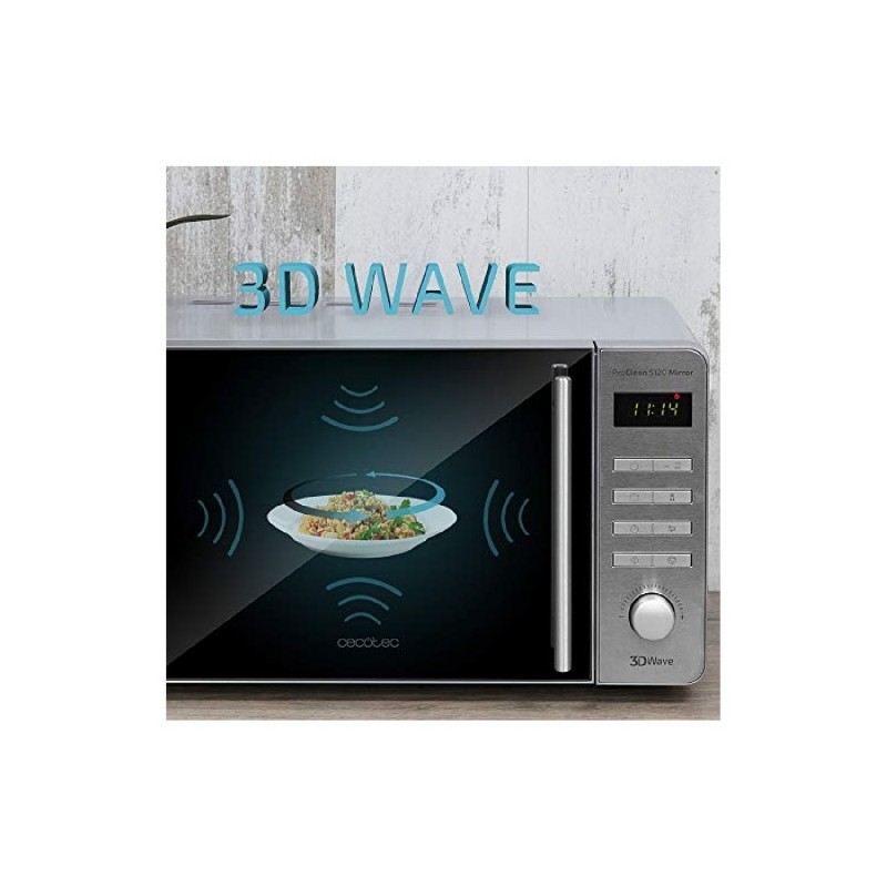 Microondas 20l con grill ProClean 5120 Mirror Cecotec