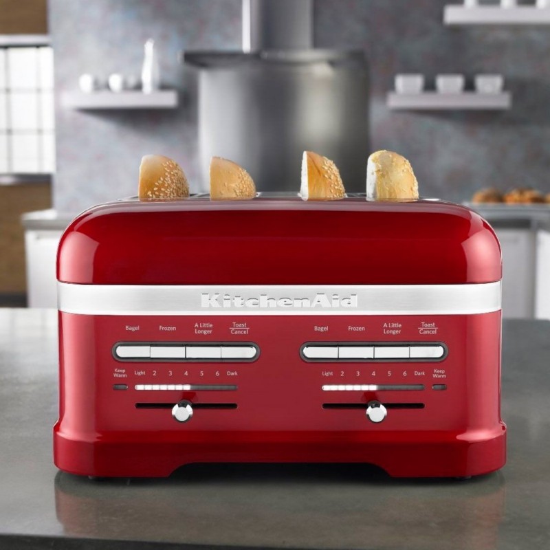 Tostadoras KitchenAid ⚡Tostadora KitchenAid 4 ranuras dobles color rojo ...