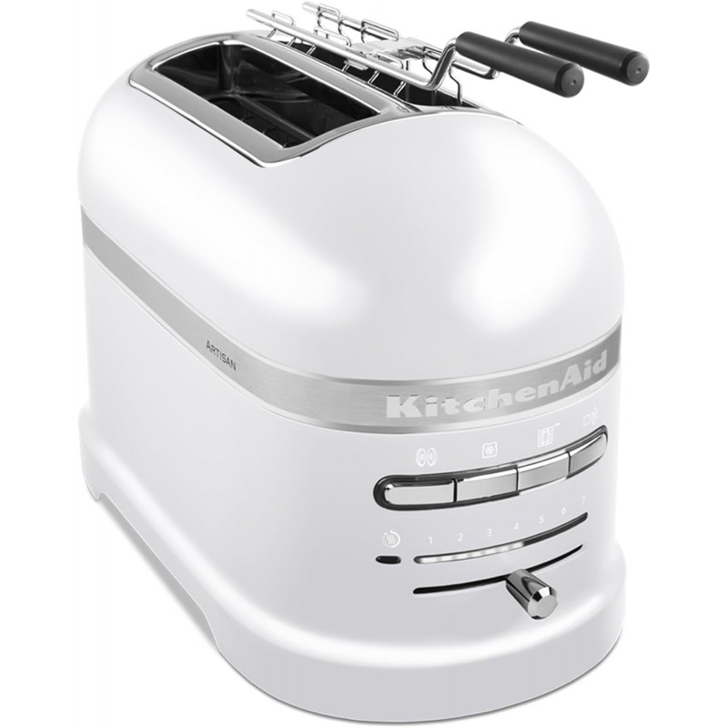 Tostadora KitchenAid 2 rebanadas blanco perla 5KMT2204EFP | PepeBar.com