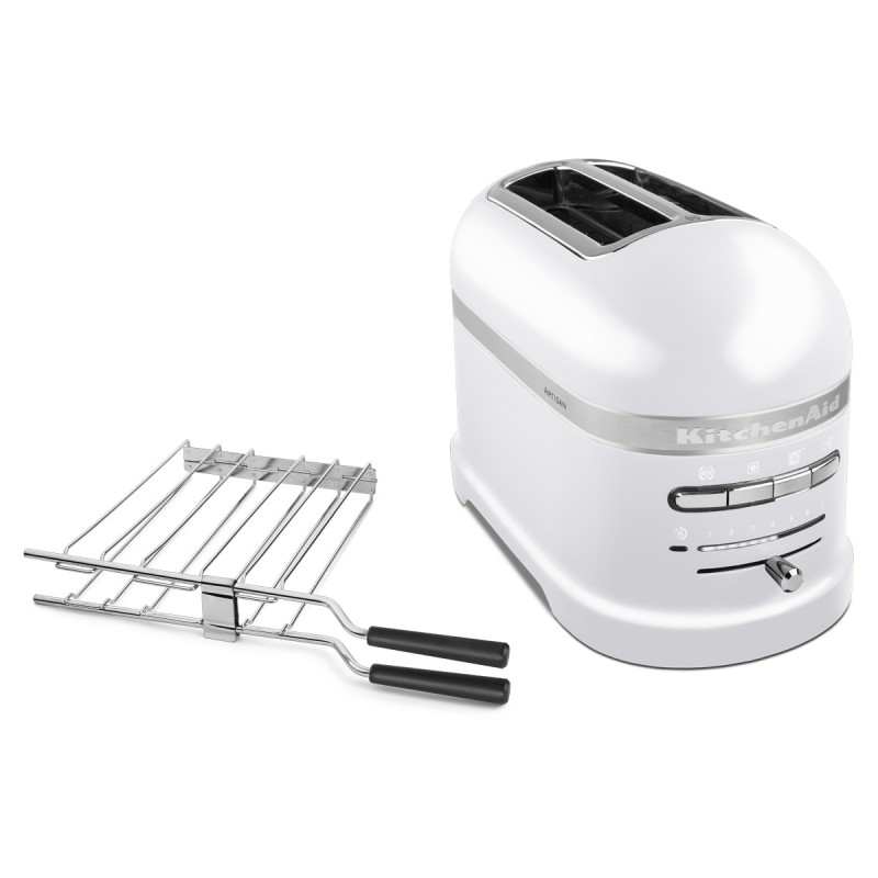Tostadora KitchenAid 2 rebanadas blanco perla 5KMT2204EFP | PepeBar.com