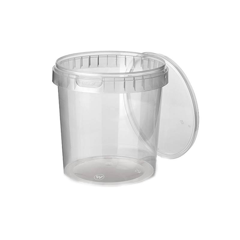 30 Envases transparentes con cierre hermético de seguridad 770 ml Ø 11 ...
